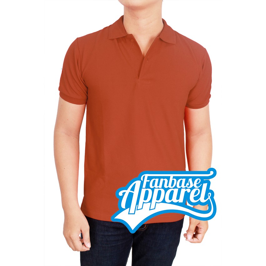 Jual Polo Shirt Merah Bata / Poloshirt Polos / Baju Kerah / Kaos ...