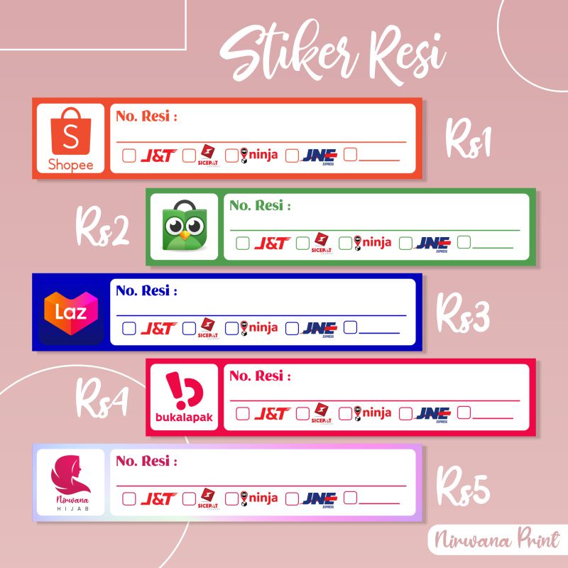 Jual STIKER LABEL RESI PENGIRIMAN OLSHOP CUSTOM NAMA TOKO | Shopee ...