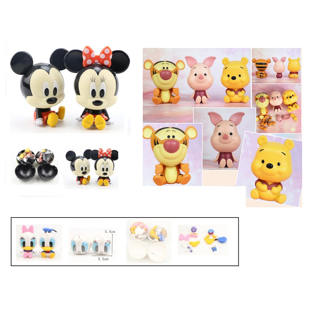 Jual Mainan Anak Telur Telor Figure Hiasan Topper Kue Pooh Tiger Piglet ...