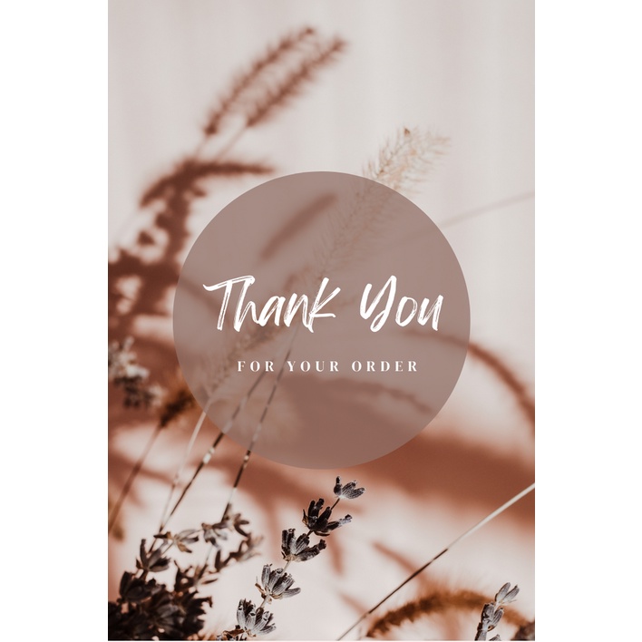 Jual kartu ucapan bisa custom / thankyou card / THANK YOU CARD 6x9 CM ...
