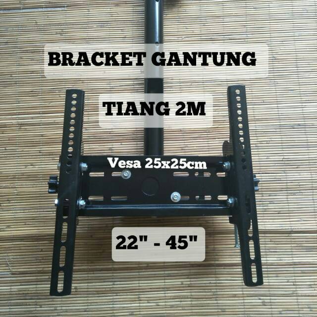 Jual BRAKET TV BRACKET TV GANTUNG PLAFON 22 24 32 39 40 42 43 45 INCH ...