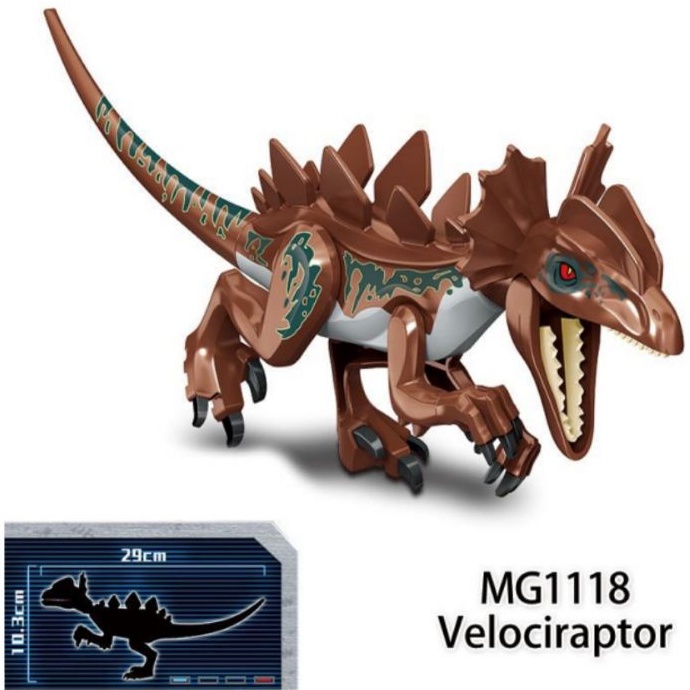 Jual BLOCKS DINOSAURUS VELOCIRAPTOR REX MAINAN BALOK EDUKASI ANAK DINO ...