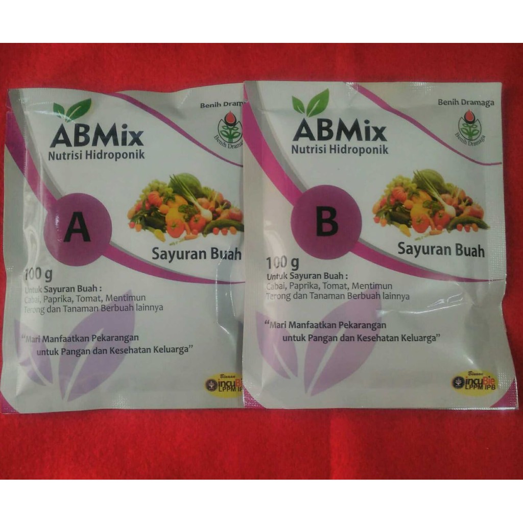 Jual Pupuk/Nutrisi AB MIX untuk sayuran buah isi 200g untuk 100L ...
