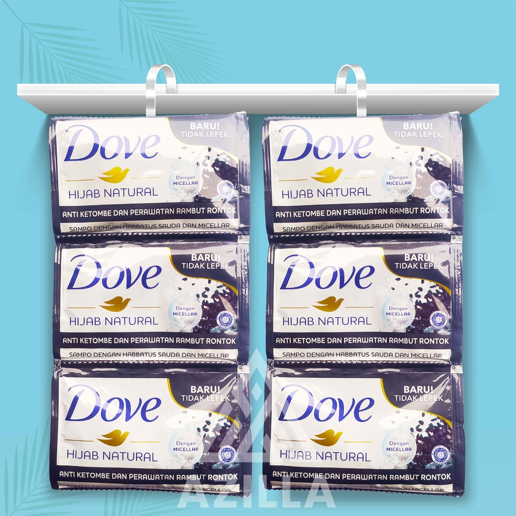 Jual Dove Shampoo Sachet 9ml 1 Renceng 12 Sachet | Sampo Dove Sachet ...