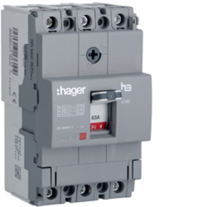 Jual MCCB 3P [63A / 80A / 100A / 160A] 18kA x160, TM Fix - MCCB 3P 100A ...