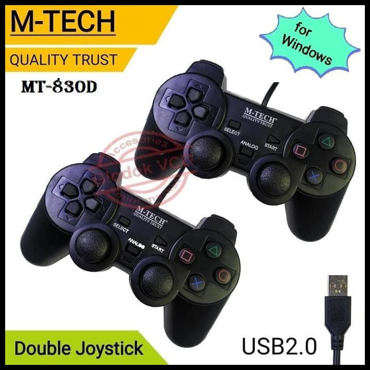Jual M-Tech Gamepad Double Getar / Joystick Stik Computer Pc Laptop ...