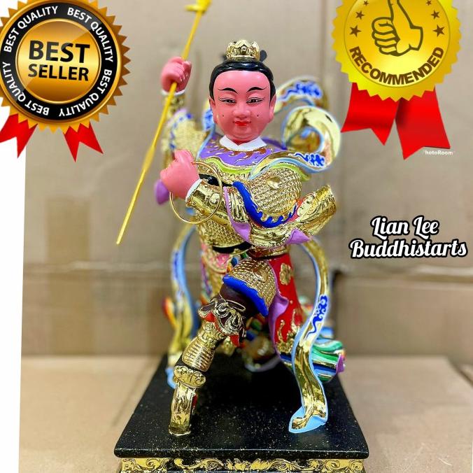 Jual patung dewa li nezha Lie locia naca nacha full kayu 12 inch ...
