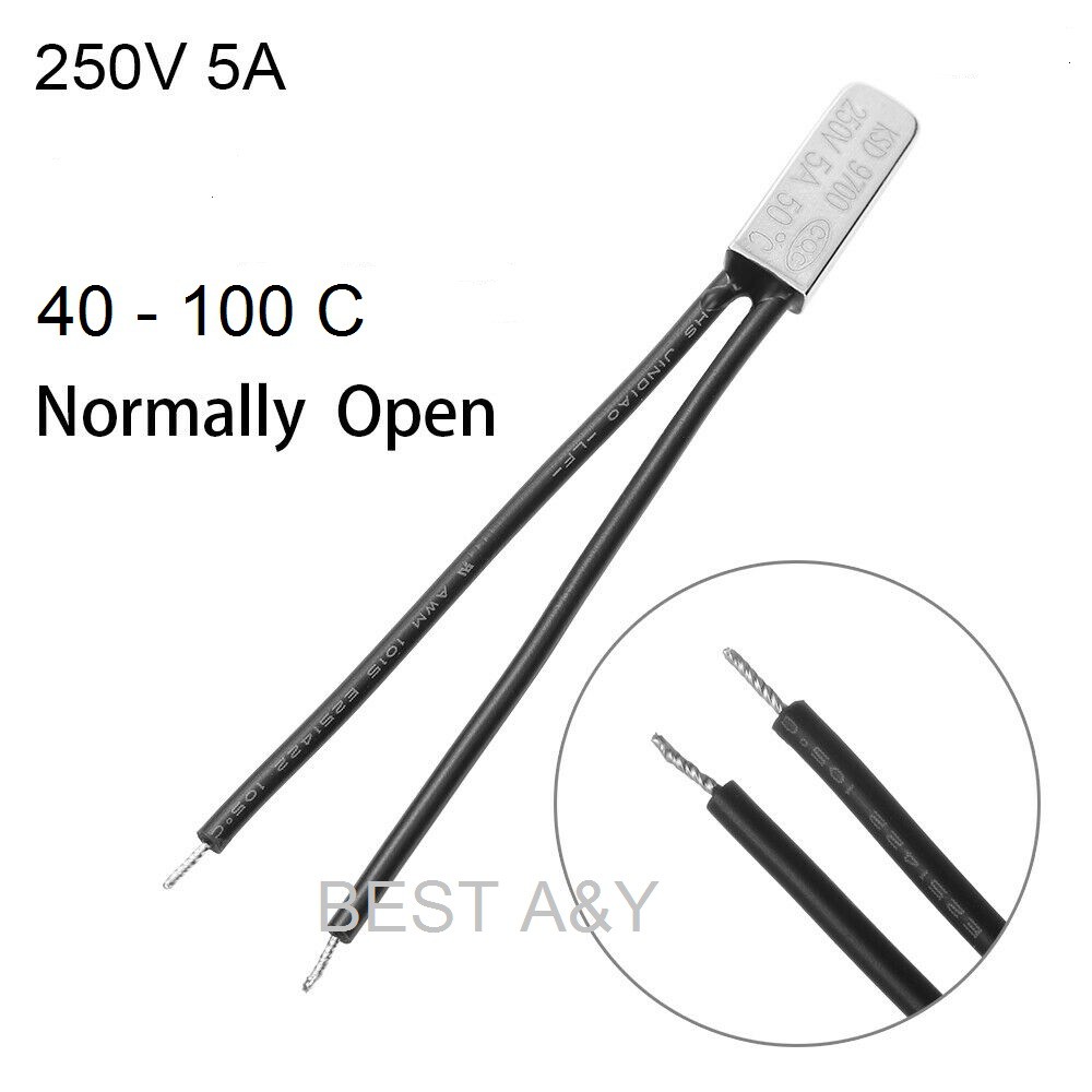 Jual Sensor Suhu Temperatur Thermostat Thermal Normally Open KSD9700 Bimetal 250V 5A | Shopee ...