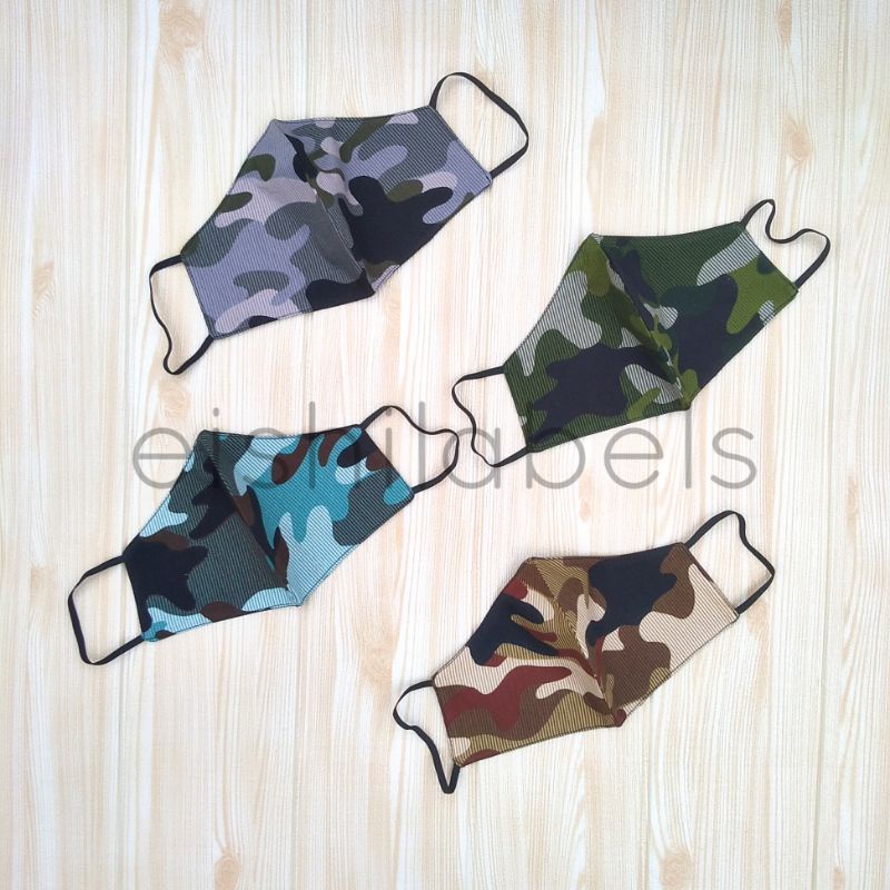 Jual MASKER KAIN ARMY KAIN DORENG LORENG | Shopee Indonesia