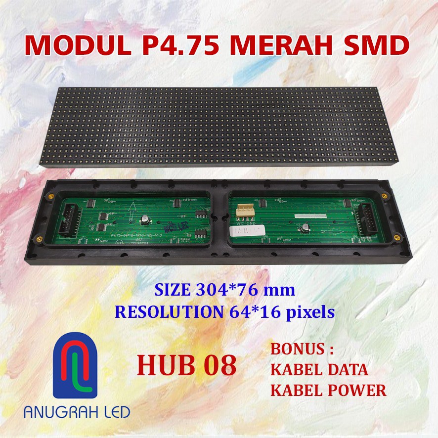Jual MODUL panel led P4.75 P4,75 F3.0 F3 MERAH SMD MATRIX RG | Shopee ...