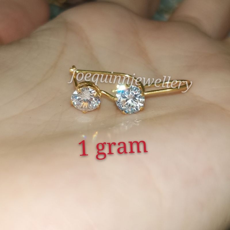 Jual Anting desy emas muda 1 gram | Shopee Indonesia