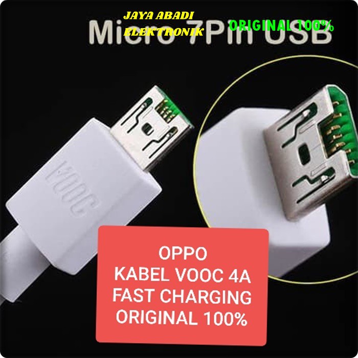 Jual J02 KABEL DATA OPPO VOOC 4A MIKRO USB 7 PIN F9 SUPER FAST CHARGING ...