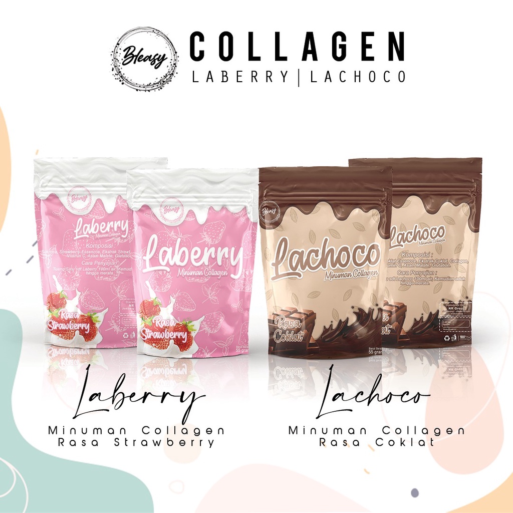 Jual BLEASY Beauty Drink Collagen Laberry / Lachoco 55gr | Minuman ...