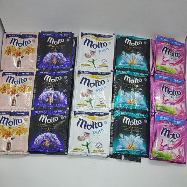 Jual Molto Pewangi Sachet 500-an renteng (12sachet) All Varian | Shopee ...