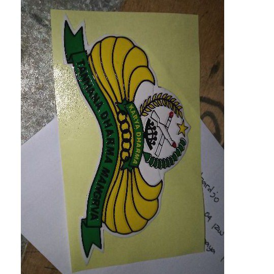 Jual stiker timbul logo resimen yudha putra ppm pemuda panca Marga ...