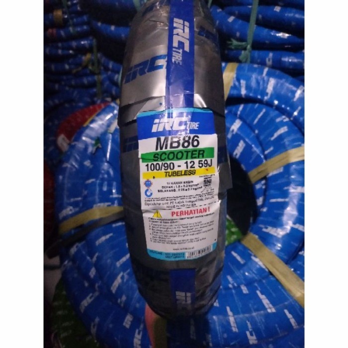 Jual BAN LUAR 100/90-12 MB86 SCOOTER TUBELESS IRC | Shopee Indonesia