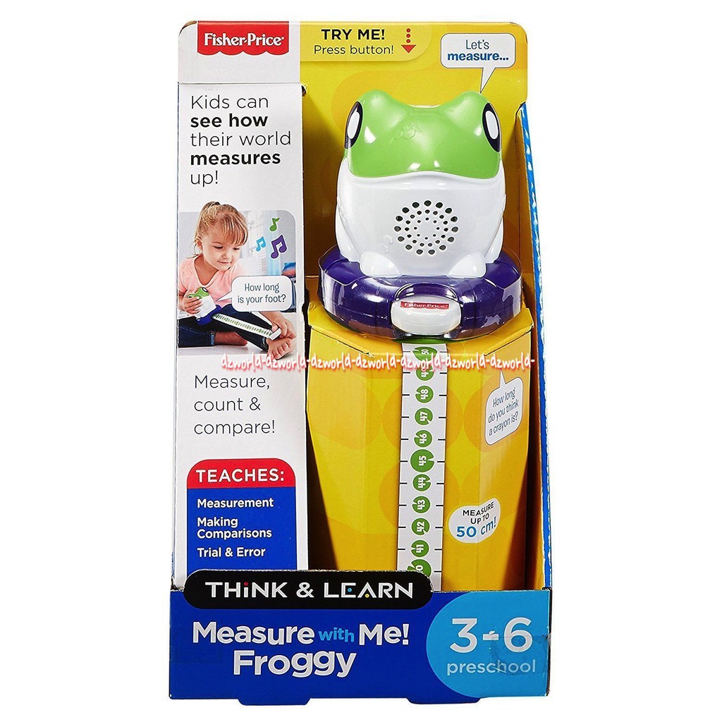 Jual Fisher Price Measure With Me Froggy Alat Ukur Centimeter Lucu ...