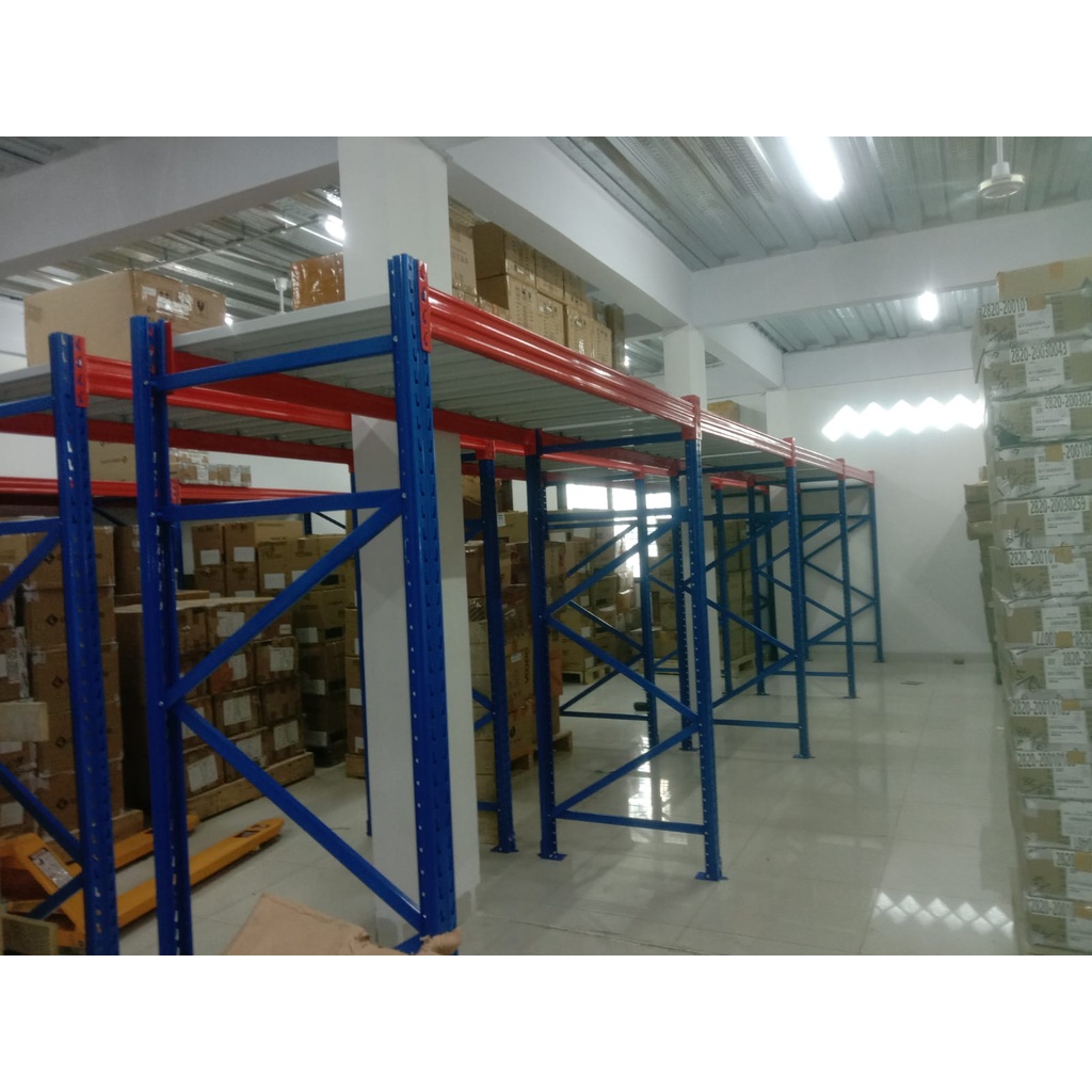 Jual Rak Gudang Heavy Duty Kapasitas Beban 1 Ton/Level, Rak Gudang ...