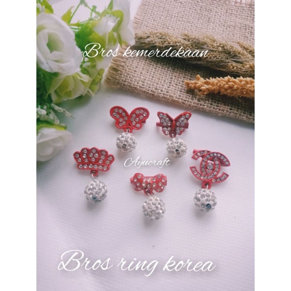 Jual bros merah putih simpel | Shopee Indonesia