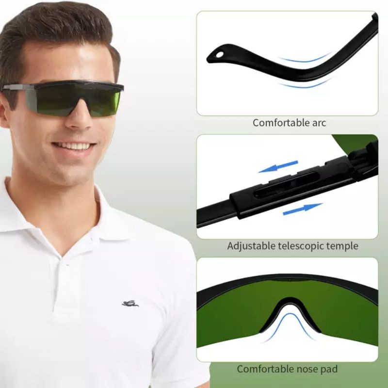 Jual Kacamata Las Hitam Dark Black Safety Glasess Welding Kaca Mata Las ...