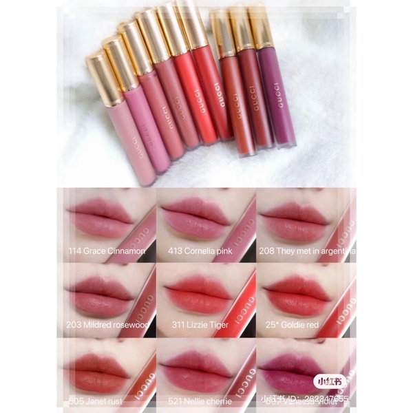 Jual GUCCI LIQUID MATTE LIPSTICK 208 203 114 413 THEY MET IN ARGENTINA ...