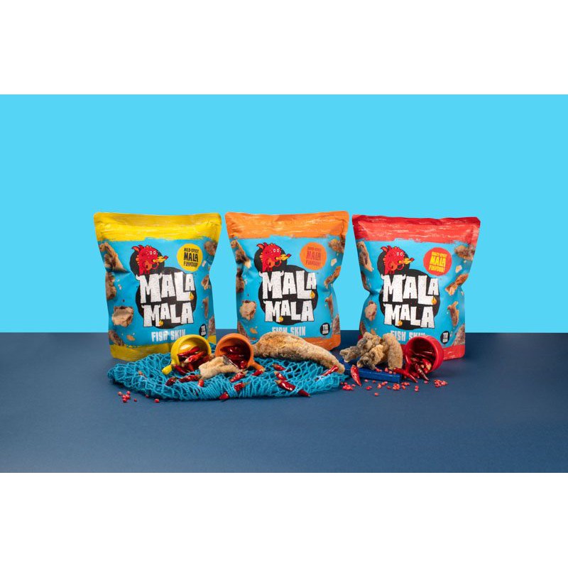 Jual Mala Mala Fish Skin 3 Level 110g Snack Pedas Hitz di SINGAPORE ...