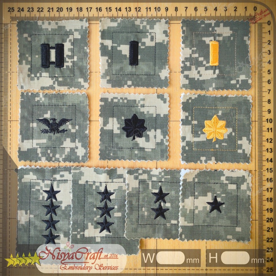 Jual NCEP0101-0513-US ARMY Rank Insignia - Commissioned officers (ACU ...