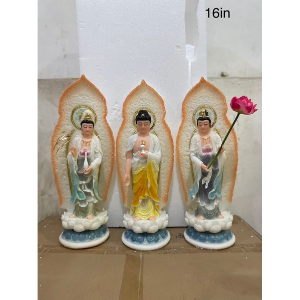 Jual Patung Tri ratna / sie fang san sen / sifangsansen 16in marmer ...