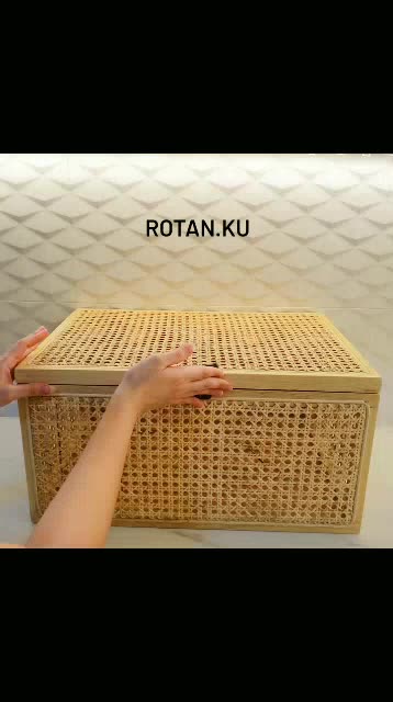 Jual Kotak penyimpanan Rotan / box rotan besar | Shopee Indonesia