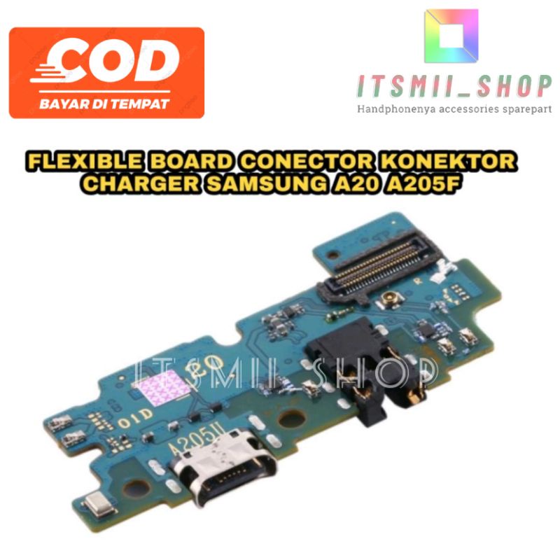 Jual FLEXIBLE BOARD KONEKTOR CONECTOR CHARGER PAPAN CAS SAMSUNG A20 ...
