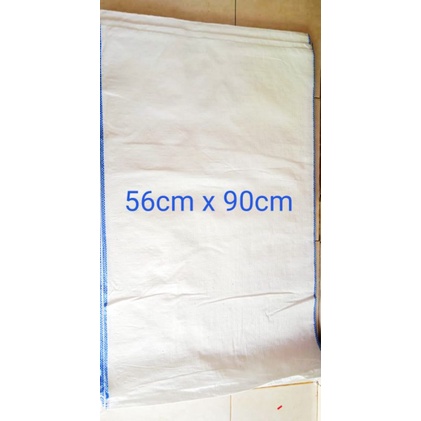 Jual Karung beras 50kg Polos putih susu, jenis doff ukuran 56x90 cm ...