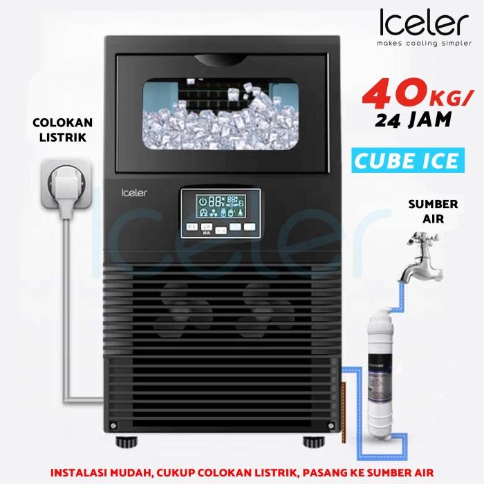 Jual Mesin Pembuat Es Batu 40Kg Perhari Iceler Ice Cube Maker Untuk ...