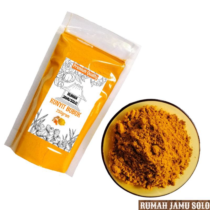 Jual Bubuk kunyit 250 gram asli tanpa campuran jamu tradisional jawa ...