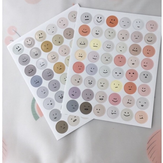 Jual Stiker Smile | Stiker Diary Emoji | Stiker Emoji 48pcs | Shopee ...