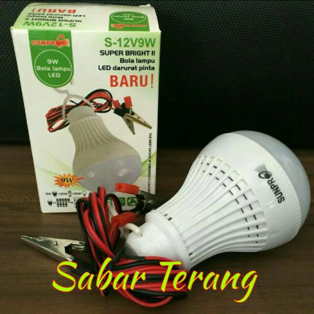 Jual Lampu Aki LED Sunpro 9w 9 watt S-12V9W | Shopee Indonesia