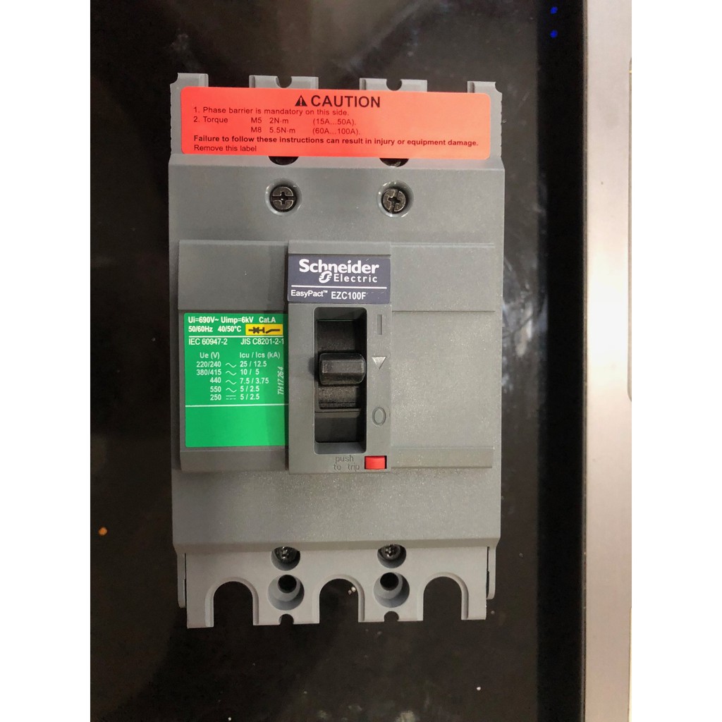 Jual SCHNEIDER MCCB 10KA EZC100F 3P 100A EZC100F3100 | Shopee Indonesia
