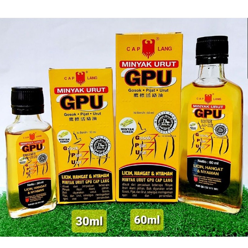 Jual MINYAK URUT GPU 30ml 60ml 100ml / MINYAK GOSOK PIJAT URUT ...