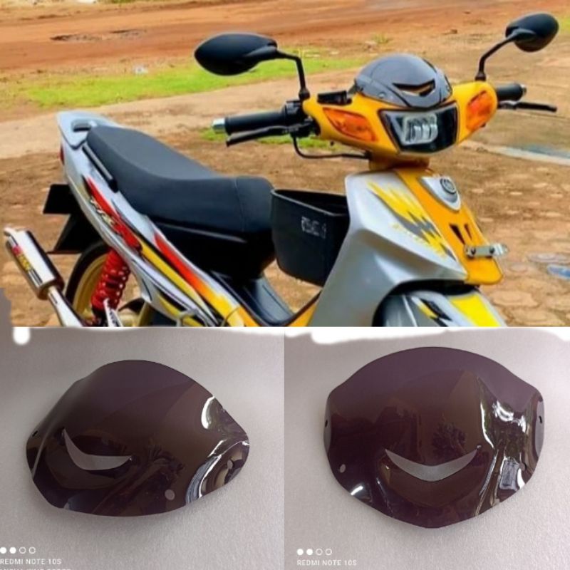 Jual Visor 125z pnp Fizr vega lama satria hiu F1zr akrilik tebal | Shopee Indonesia