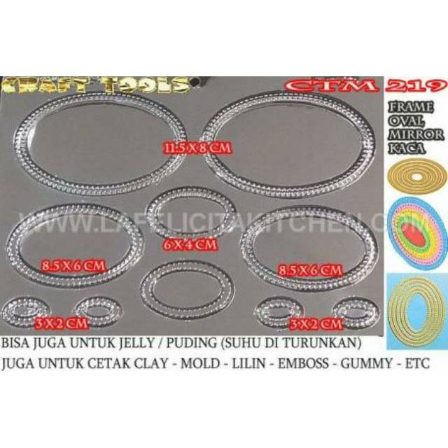 Jual Cetakan Coklat Puding Mika Frame Bingkai Oval | Shopee Indonesia