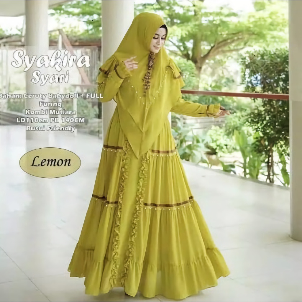 Jual HISTORY.ID - SYAKIRA SYARI SET HIJAB Size Jumbo M L XL XXL Bahan ...