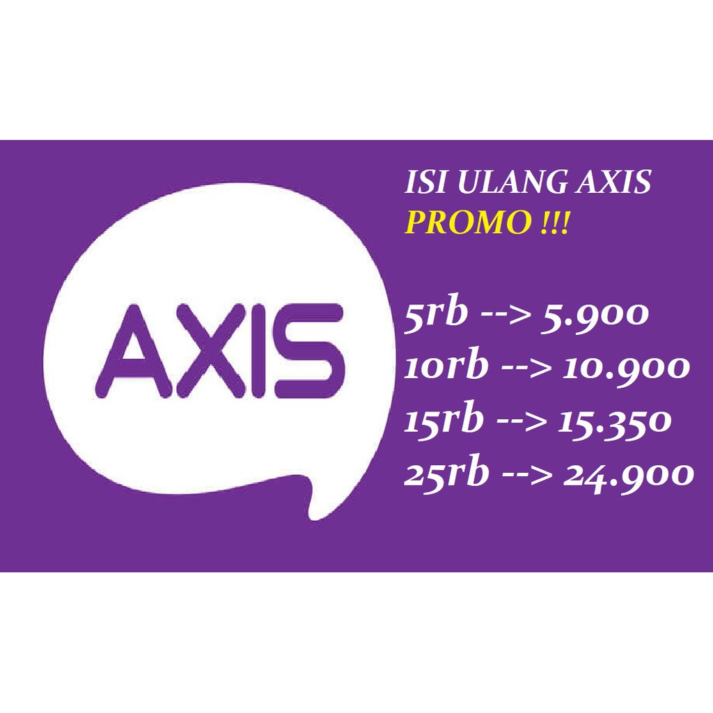 Jual Isi Ulang Pulsa AXIS Proses 2 Menit murah | Shopee Indonesia
