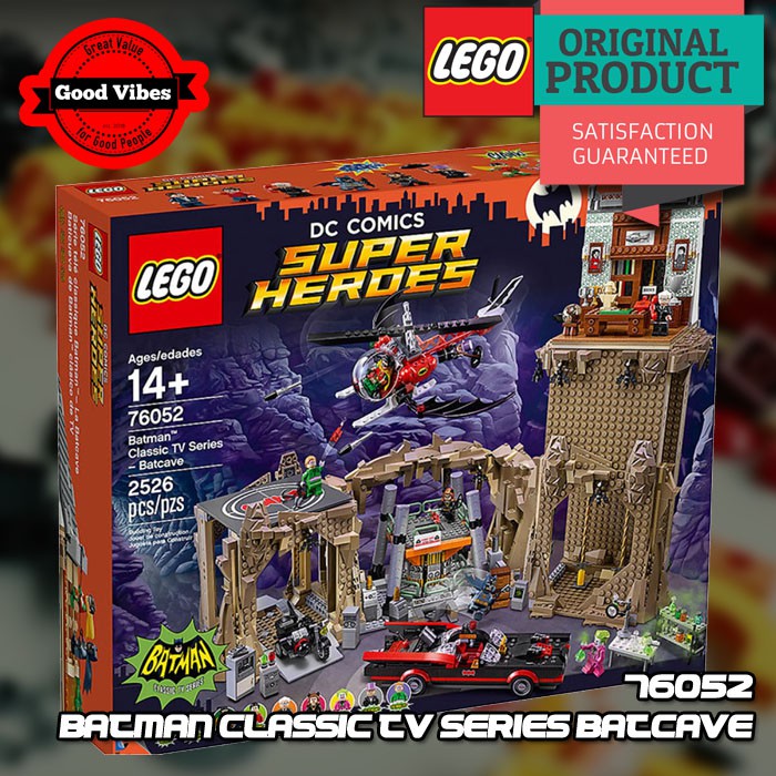 Jual LEGO Original DC COMICS 76052 Batman Classic TV Series Batcave ...