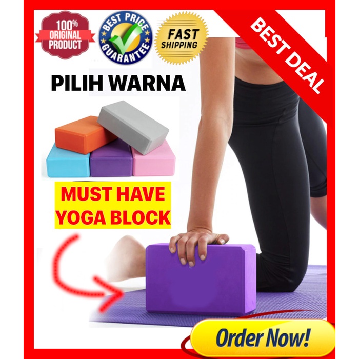Jual Yoga Block / Yoga Blok / BALOK YOGA FIT YOGA ADA 3 WARNA- | Shopee ...