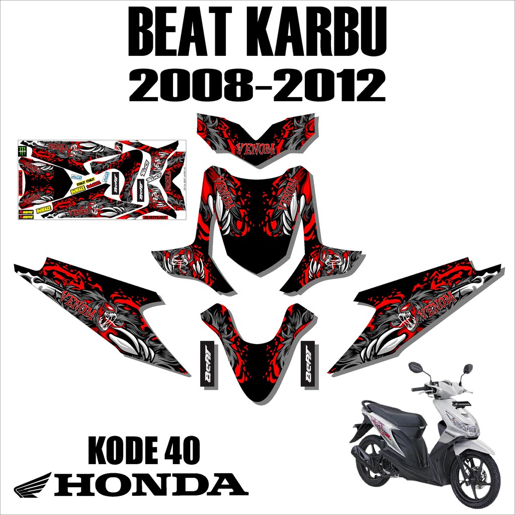 Jual (COD)Decal Stiker Fullbody Beat Karbu 2008 2009 2010 2011 2012 ...