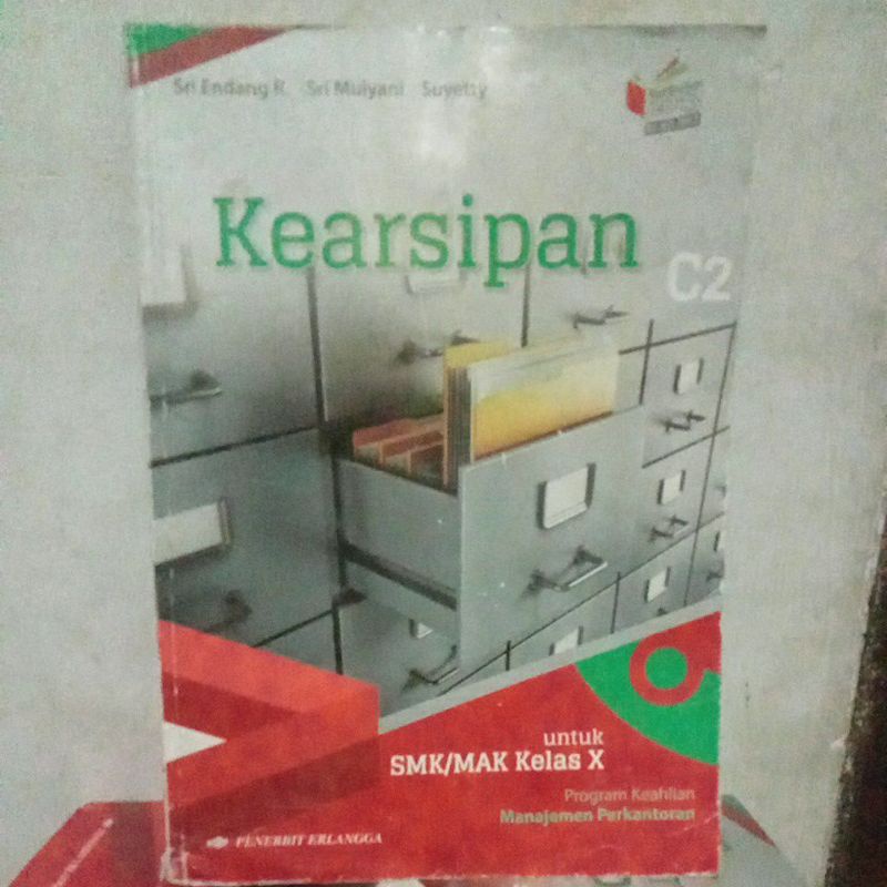 Jual buku kearsipan untuk SMK kelas 10 program keahlian manajemen perkantoran penerbit Erlangga ...