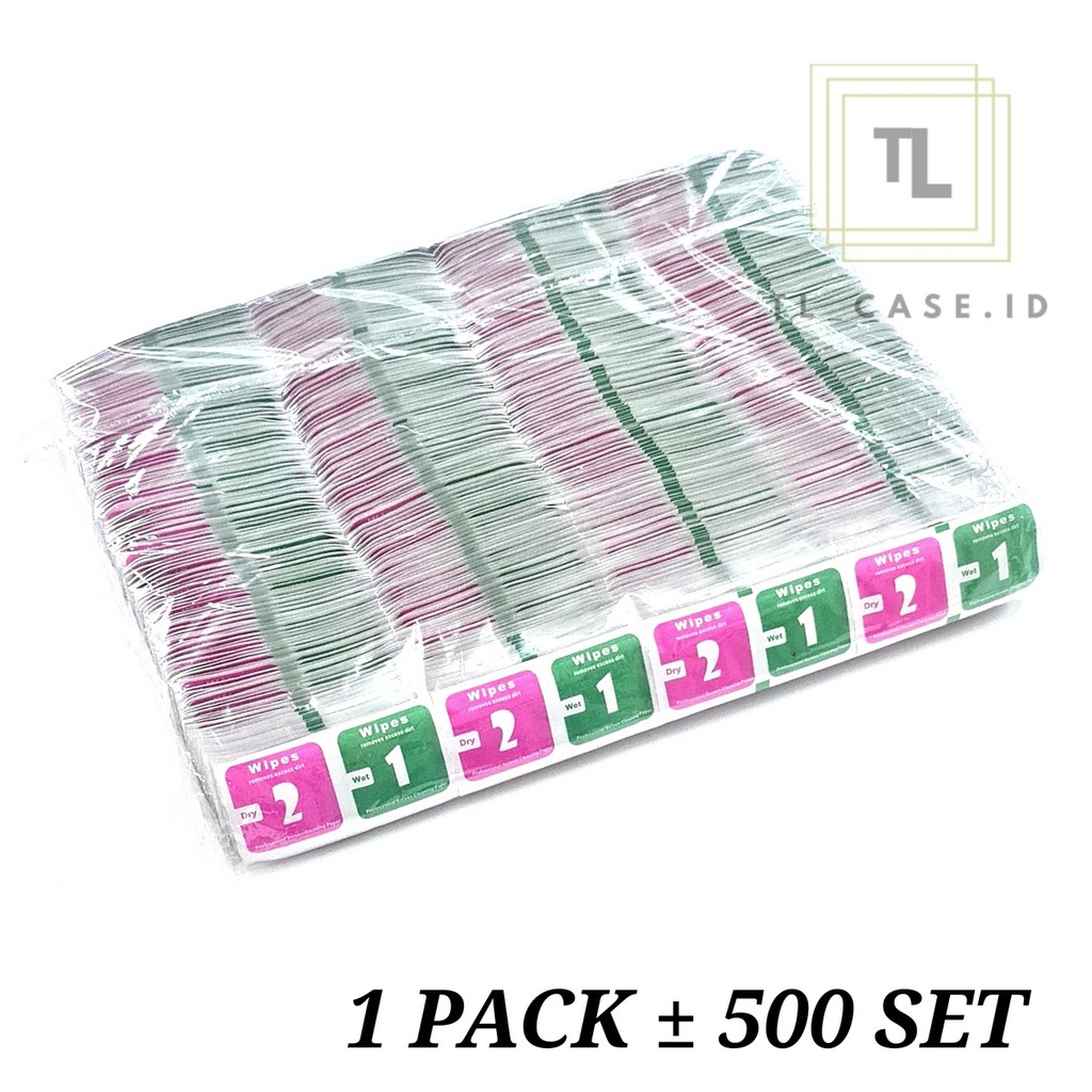 Jual 1 PACK 500 SET - TISSUE PEMBERSIH KACA LAYAR HP | TISSUE TISU ...