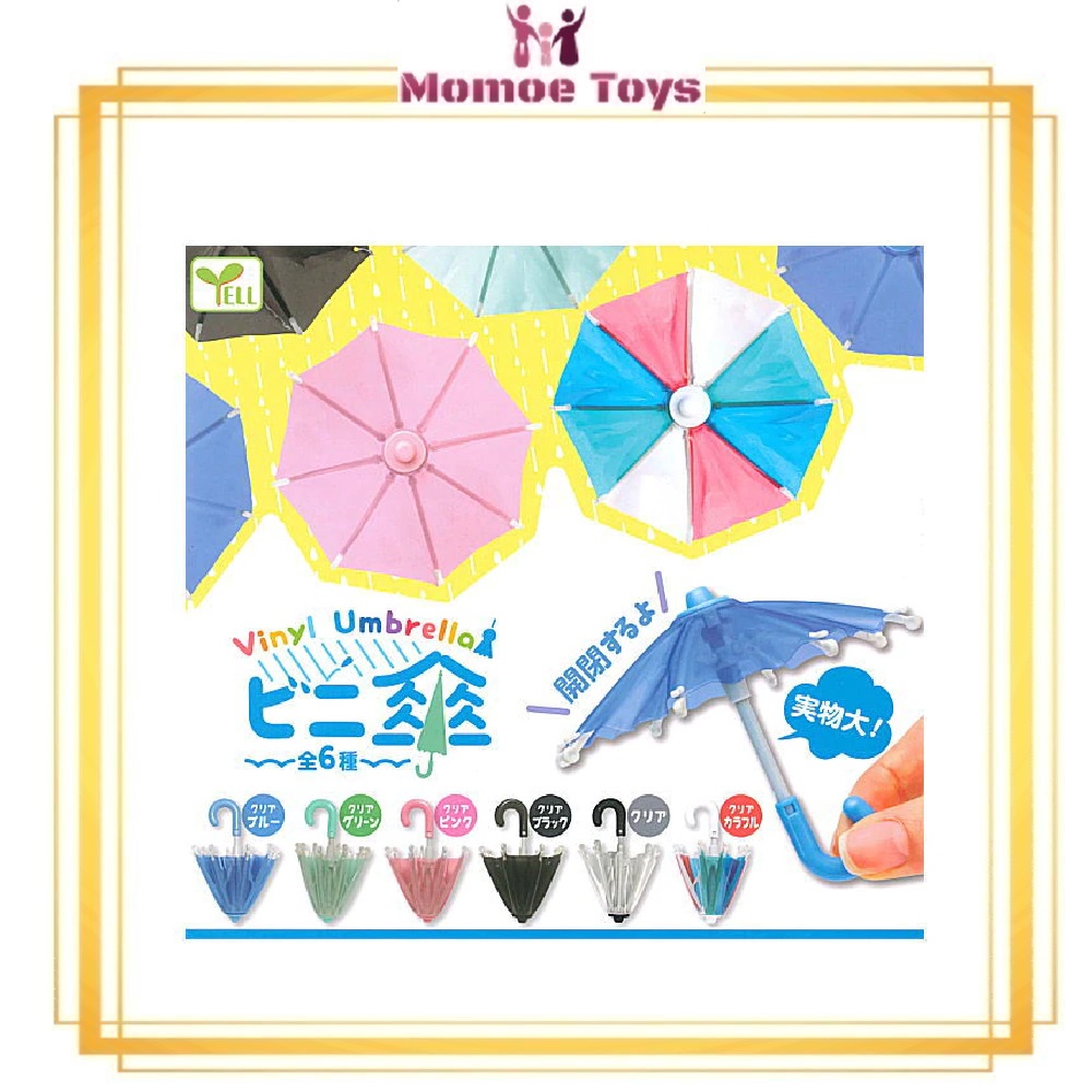 Jual Gacha-Gacha Miniatures Vinyl Umbrella Set of 6 Original Gashapon ...