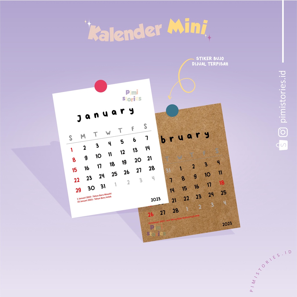 Jual KALENDER MINIMALIS ⚫ KALENDER 2026 ⚫ KALENDER AESTHETIC ⚫ ESTETIK ...