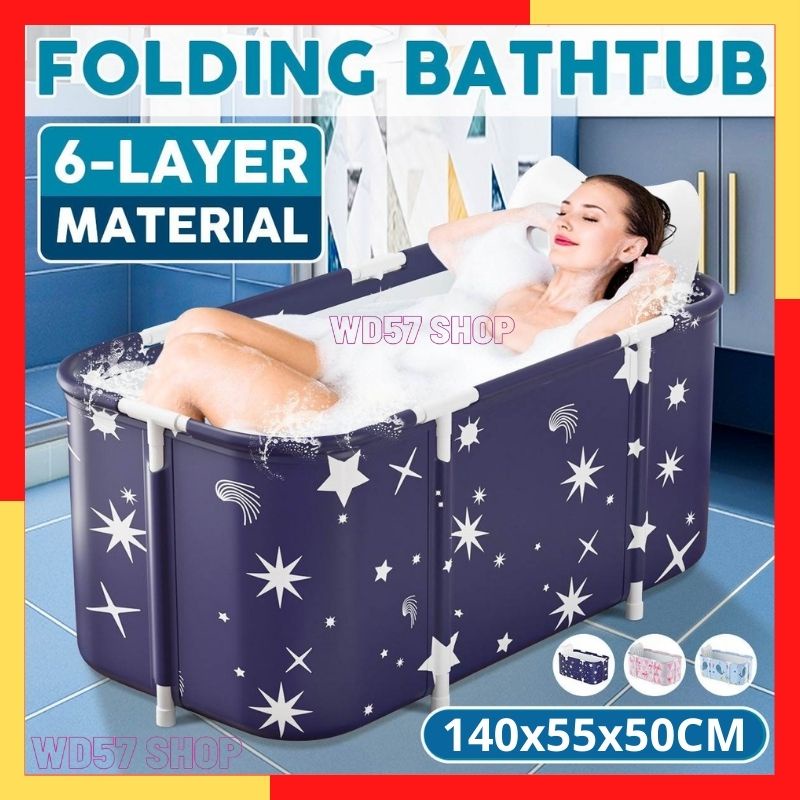 Jual Bak Mandi Lipat Minimalis SPA Bathtub Folding Portable Dewasa Anak ...