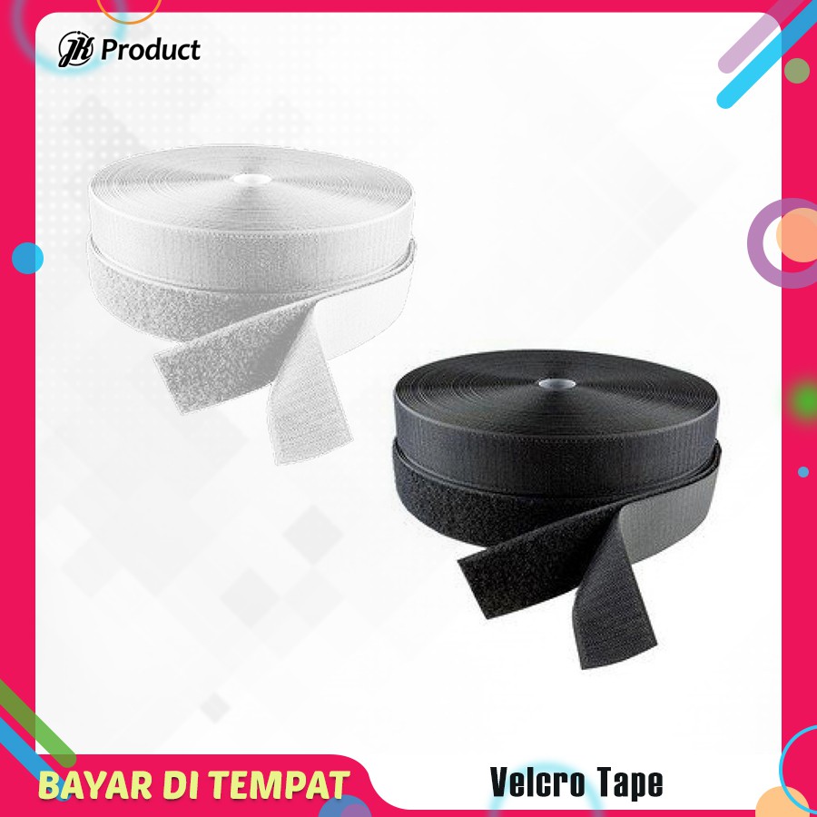 Jual Velcro Magic Tape Halus Kasar Roll 18 Meter | Shopee Indonesia